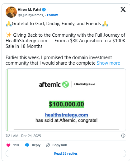 18 Months, From $3,000 to $100,000: A Complete Account of a Domain ...