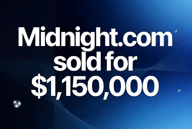 The premium domain name “Midnight.com” sold for $1.15 million, its ...