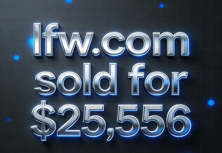 The three-letter domain name lfw.com sold for $25,556, highlighting its ...