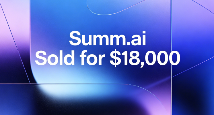 Summ.ai Sold for $18,000, Perfectly Matching AI Industry Attributes ...